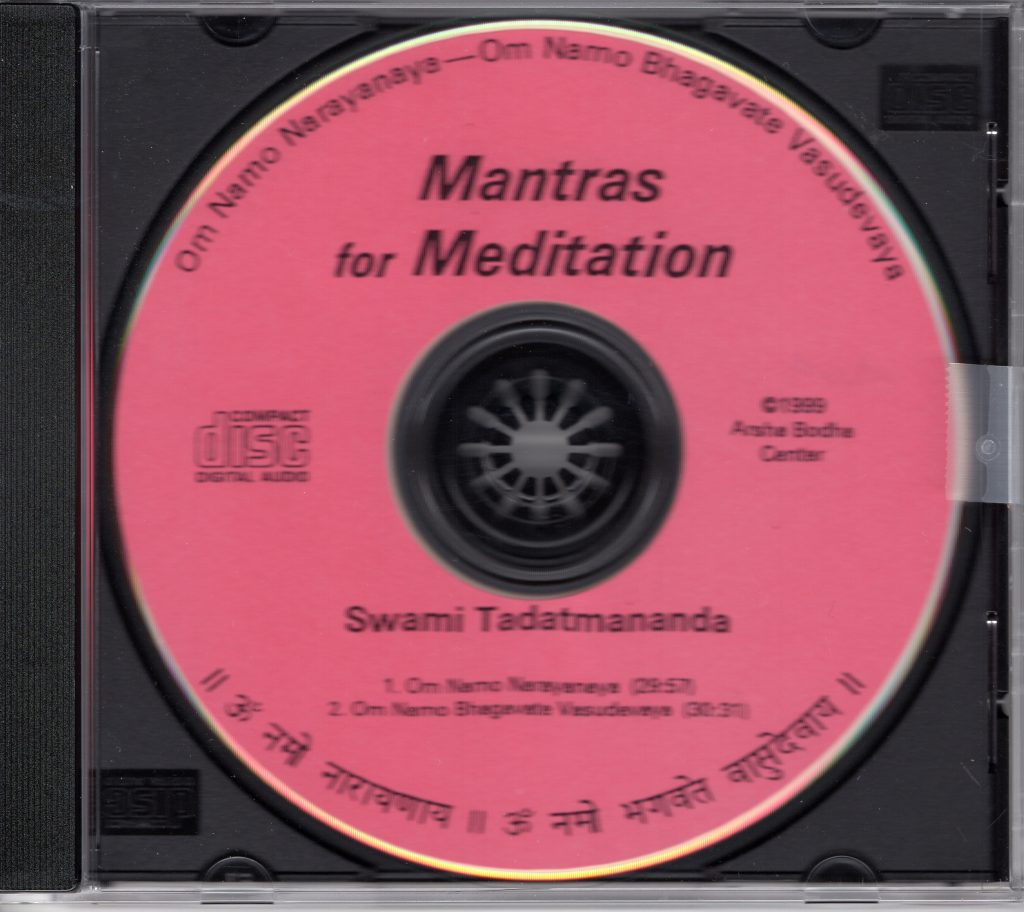 CD Mantras for Meditation - Arsha Bodha Center